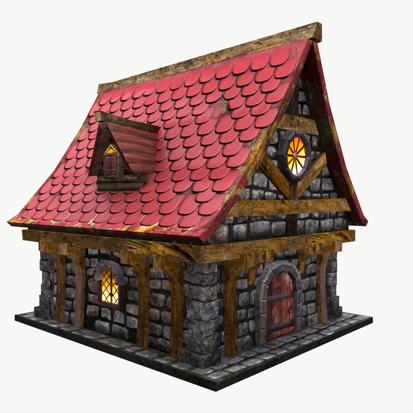 medieval house 3d model