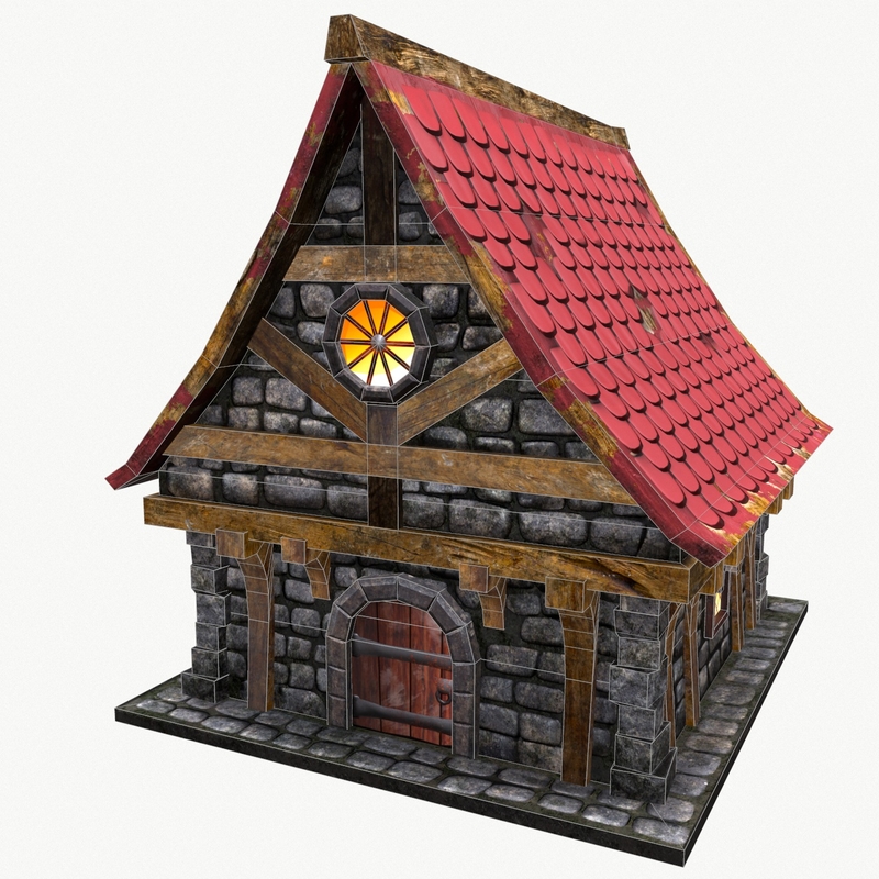 medieval house 3d model