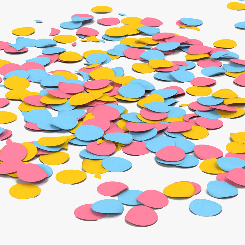 confetti colors 3d 3ds