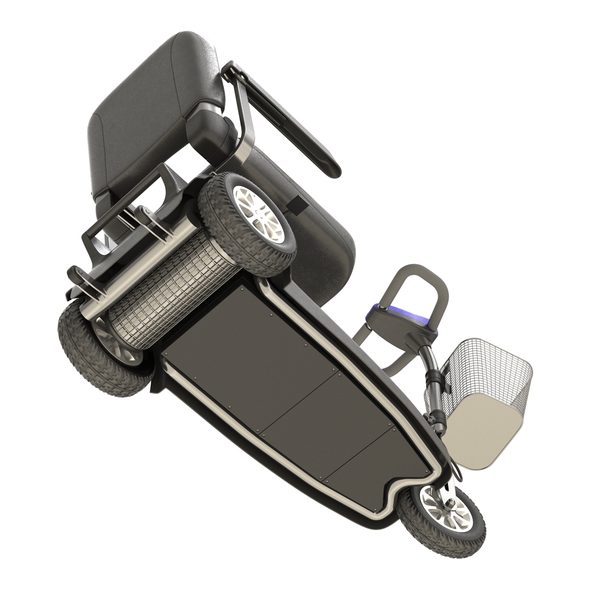 electric wheelchair rigged 3d max