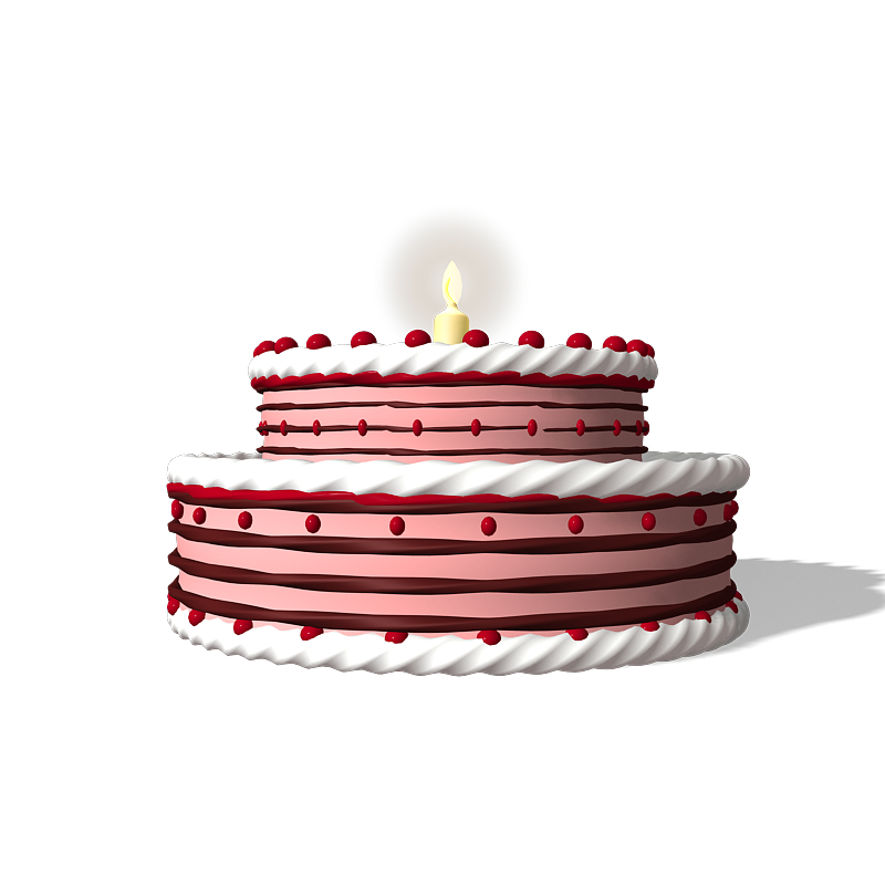 birthday cake 3d model