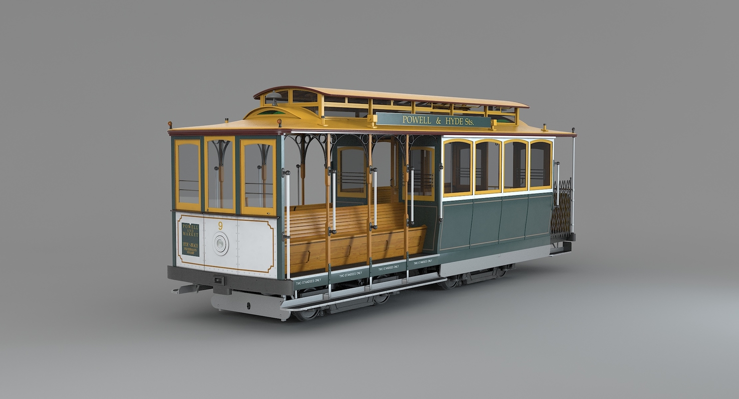 3d model cable car