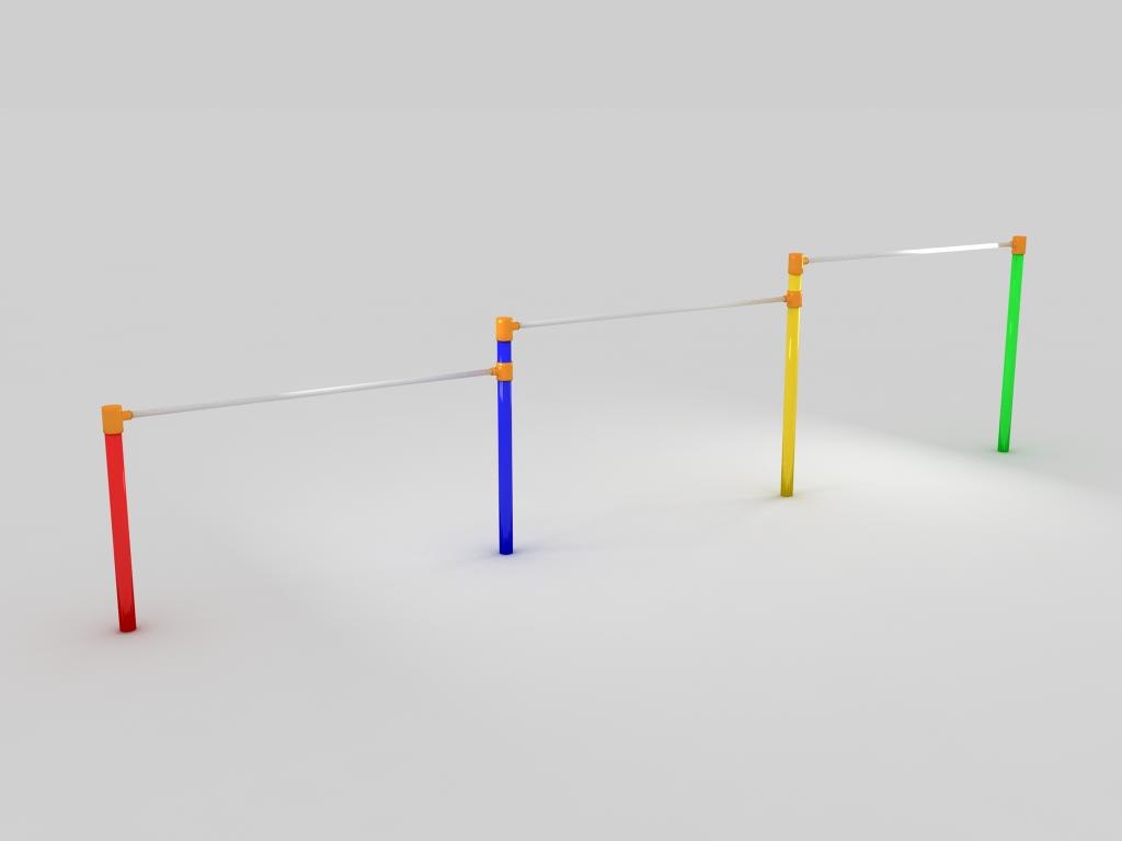 horizontal bar 3d model