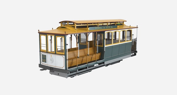 3d model cable car