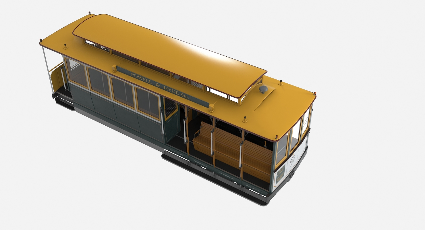 3d model cable car