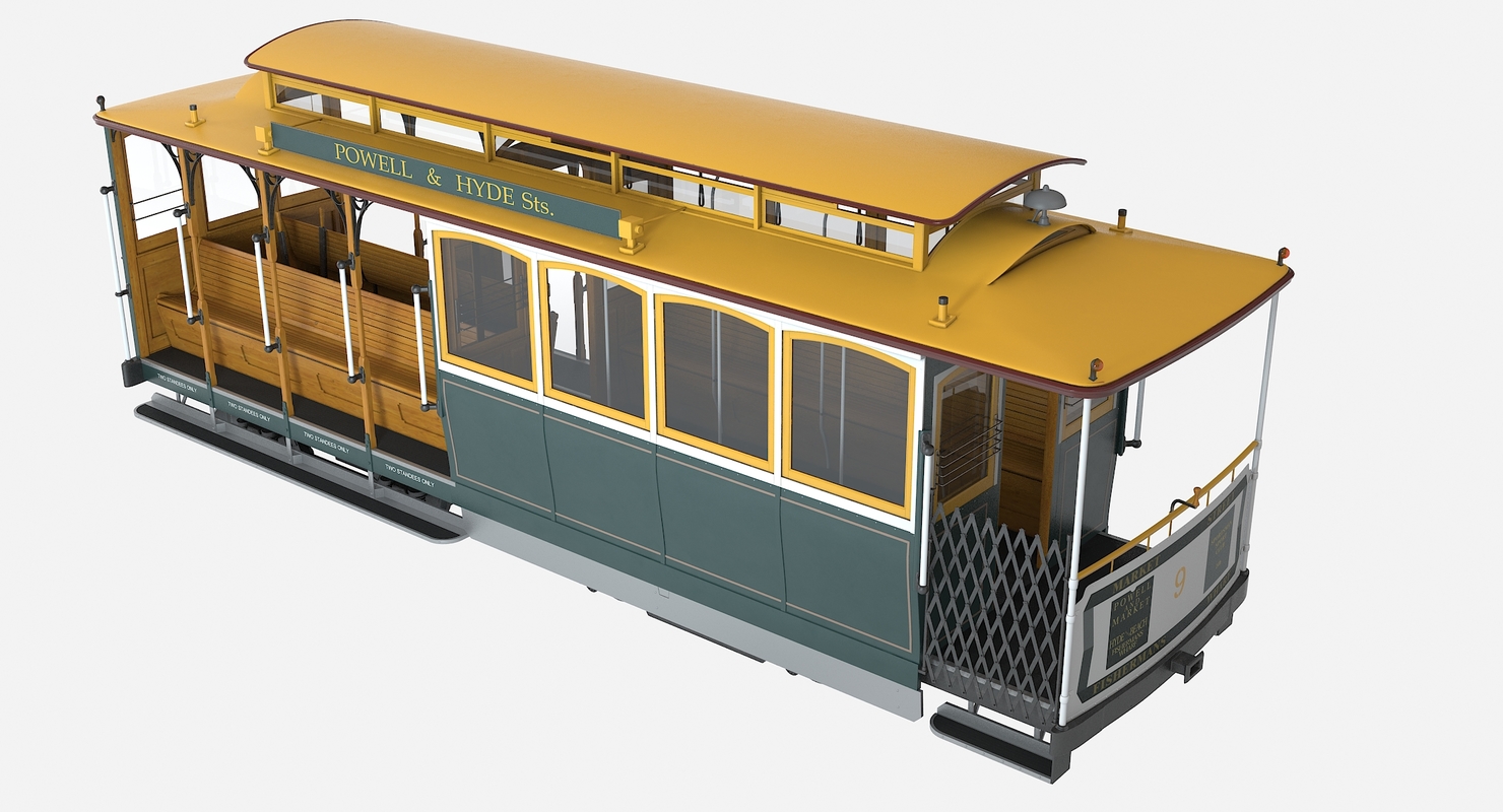 3d model cable car