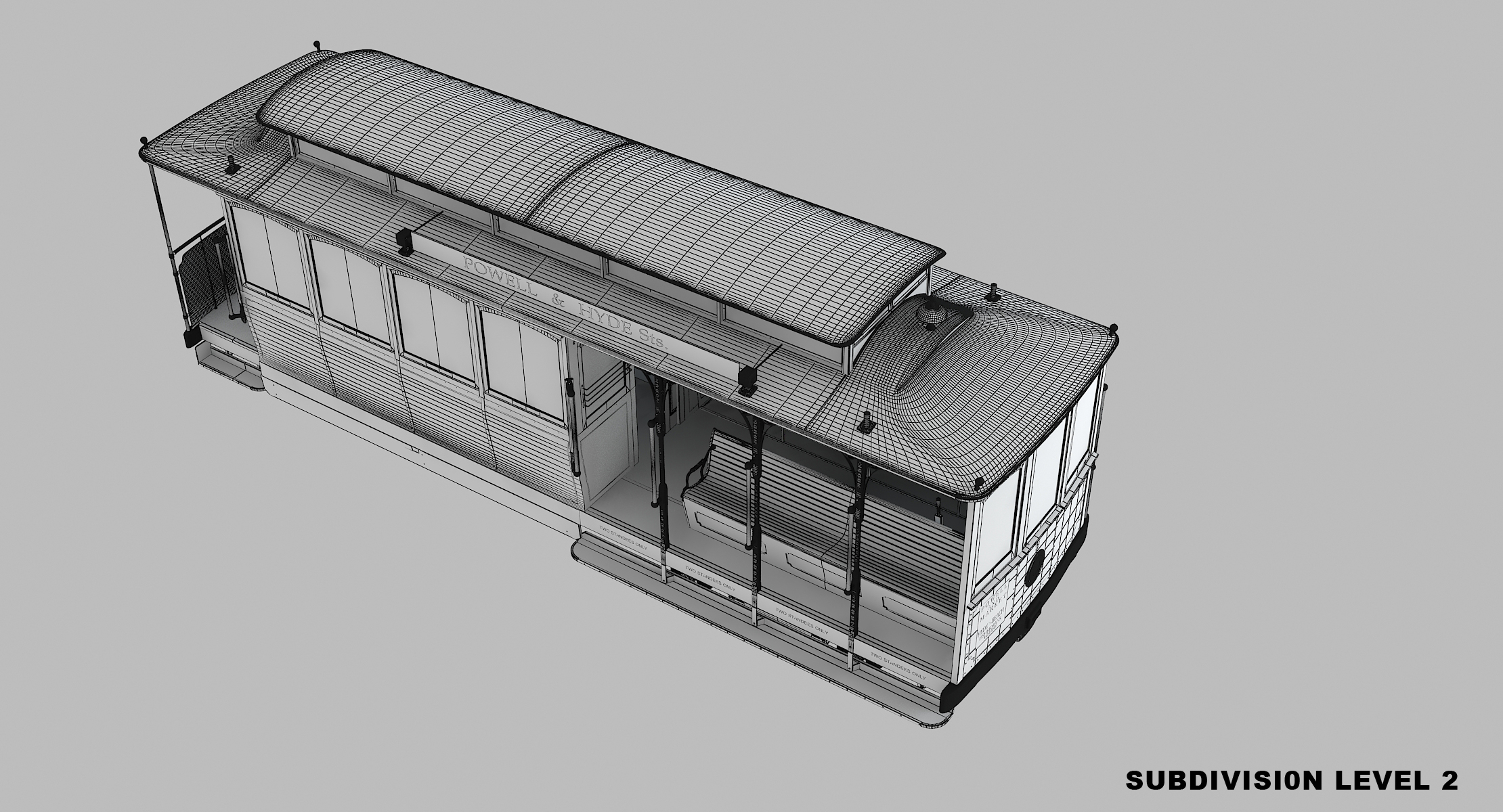 3d model cable car