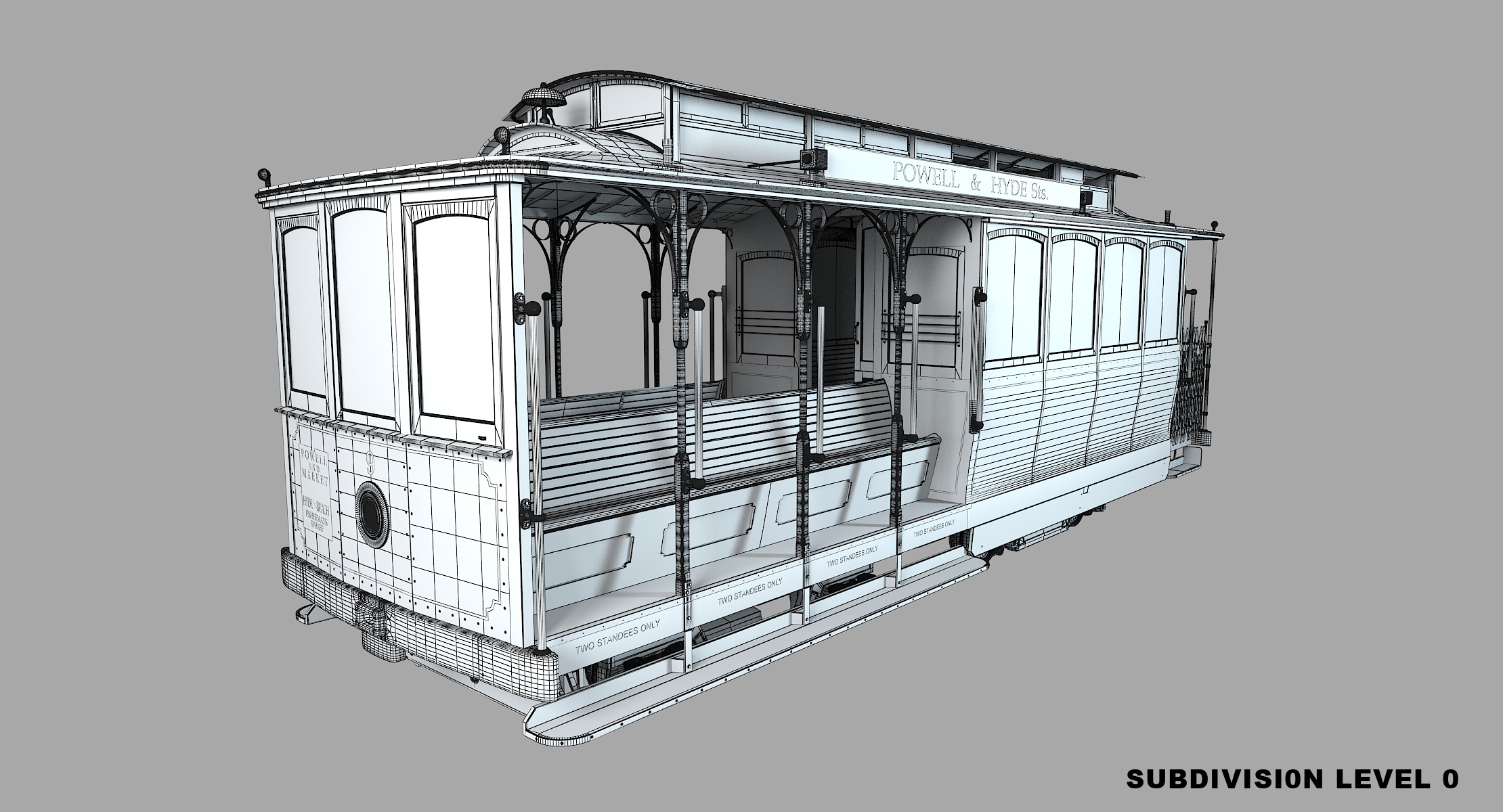 3d model cable car