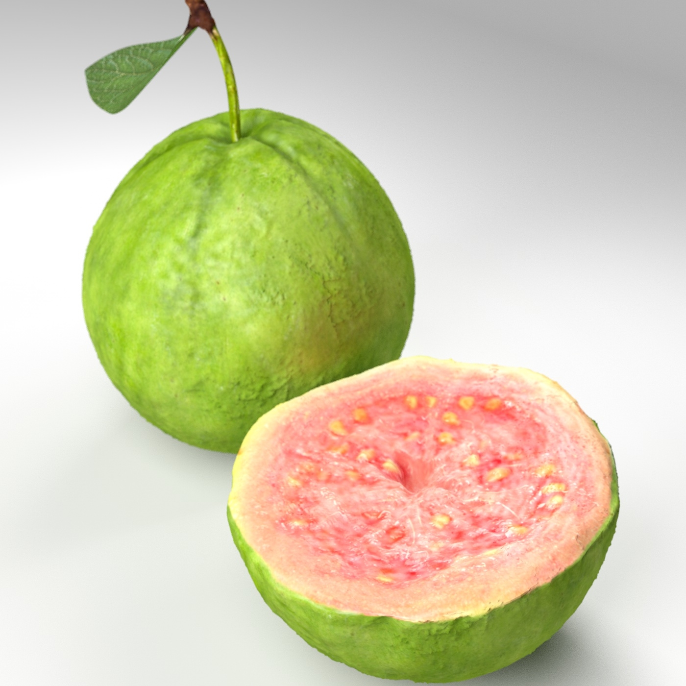 green guava 3d obj