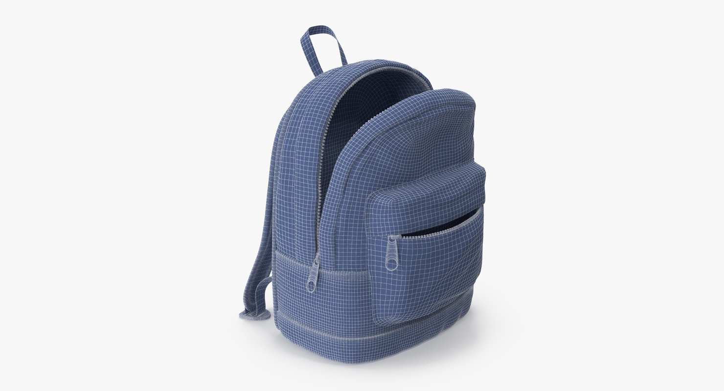 3d model of small kids backpack