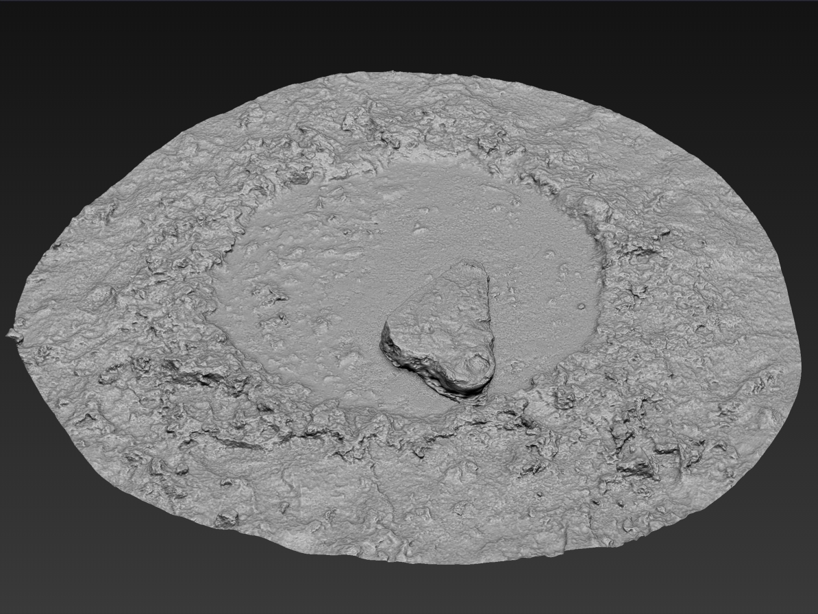 3d frozen puddle hd model