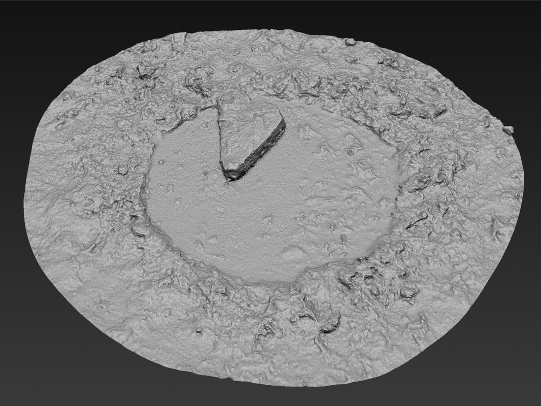 3d frozen puddle hd model