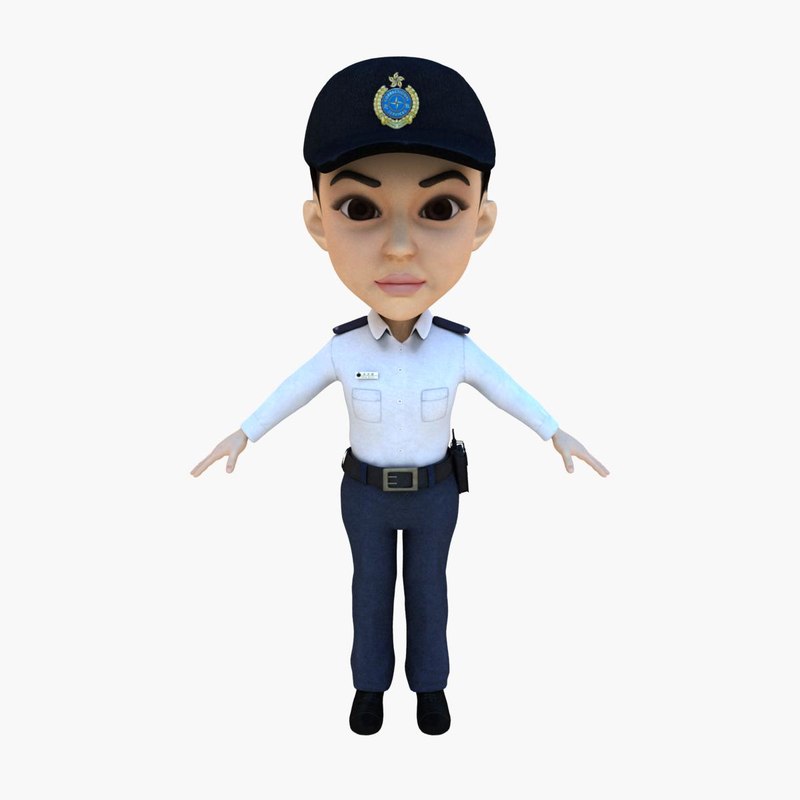 3d correction officer model