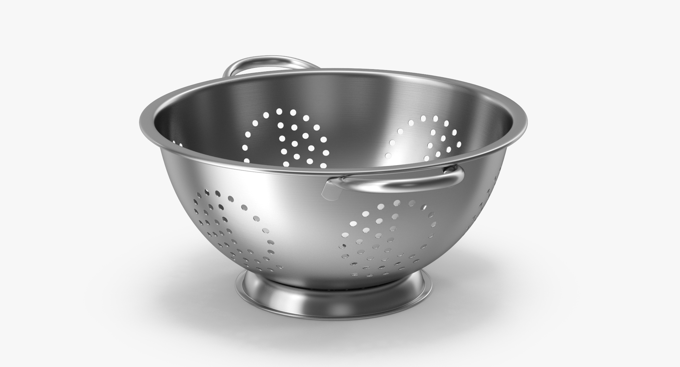 3d model stainless steel colander