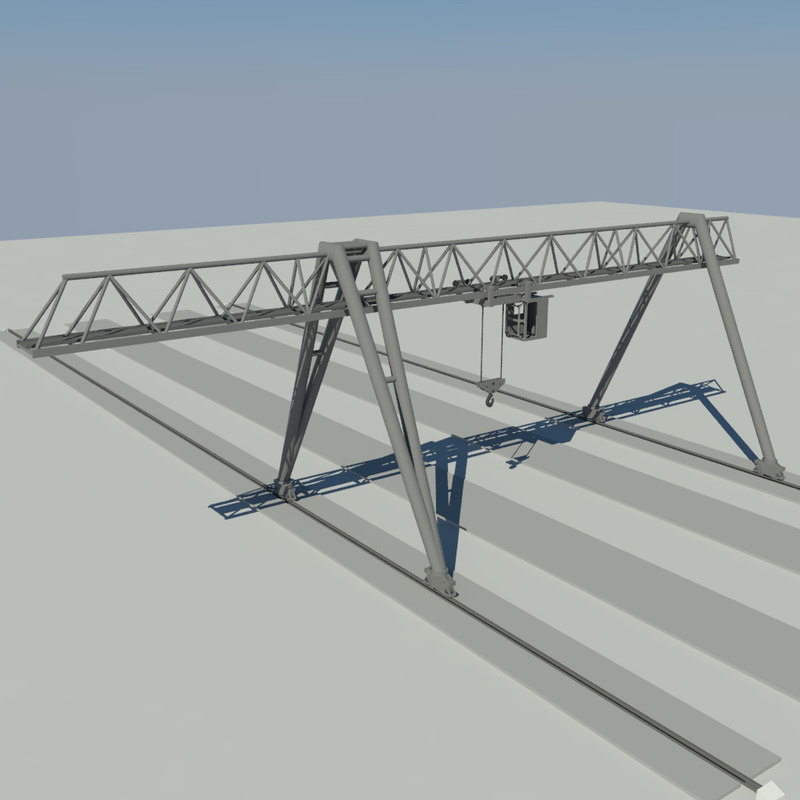 3d model crane gantry