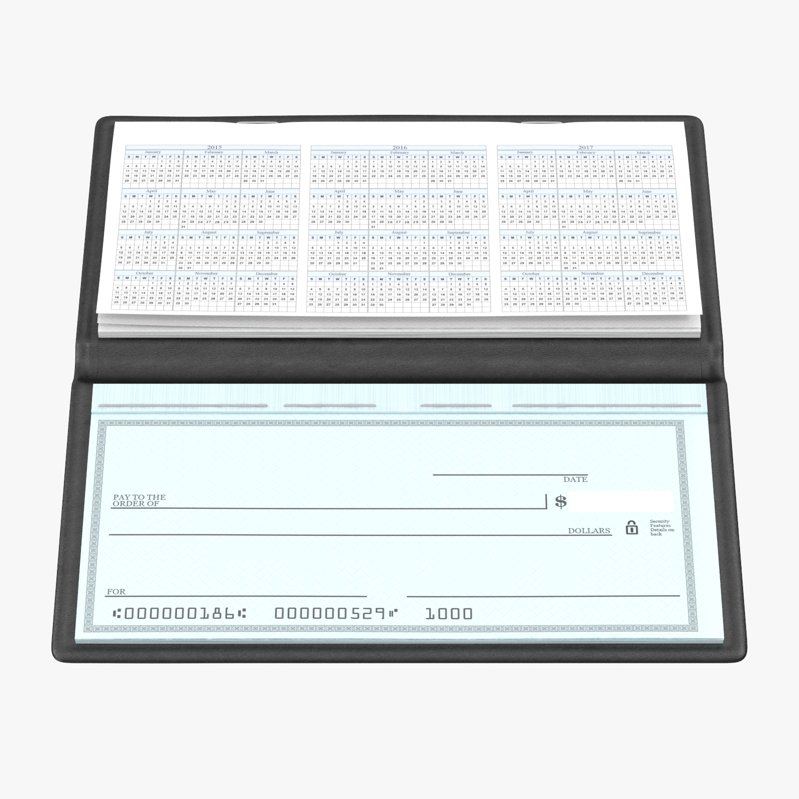 checkbook signature 3d max
