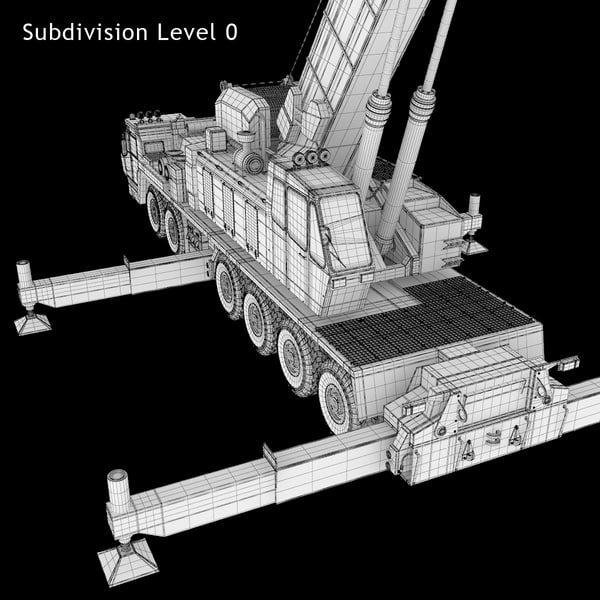 3d mobile crane model