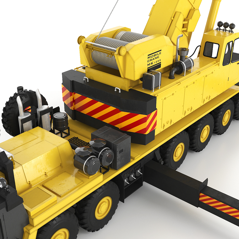 3d mobile crane model