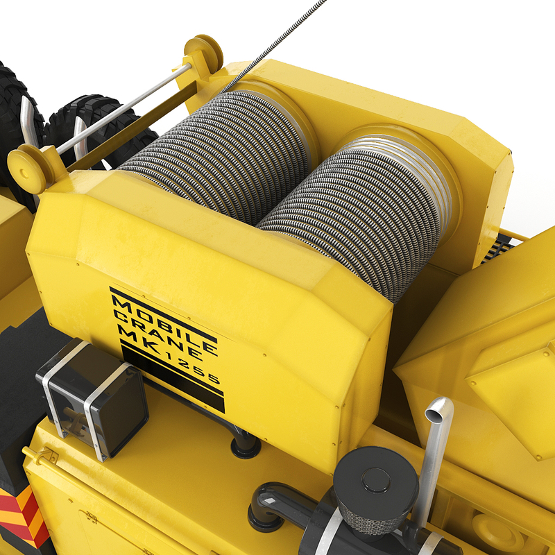 3d mobile crane model