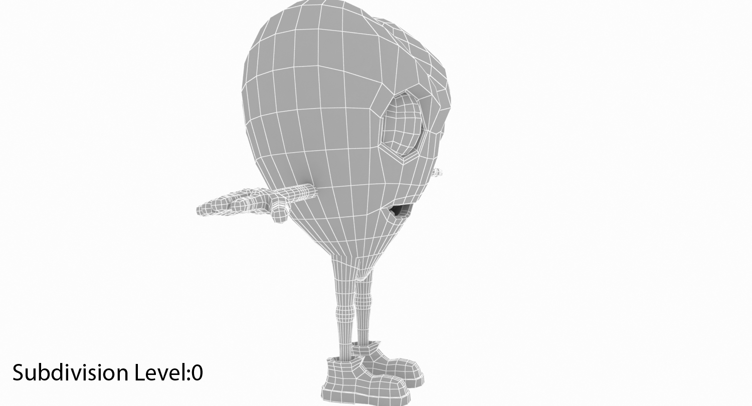 3d cartoon heart model