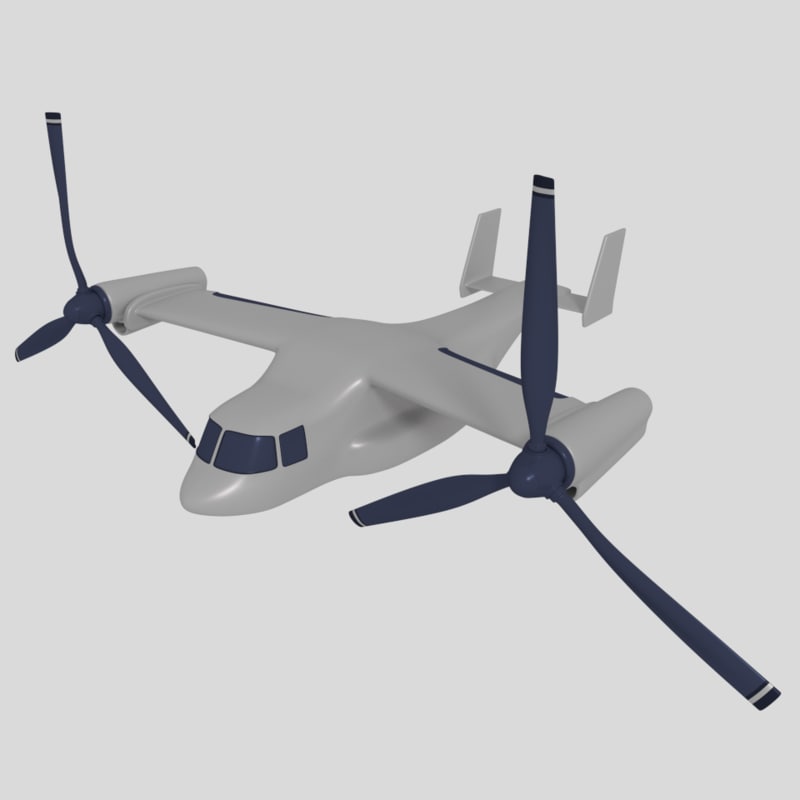 3d osprey vtol model