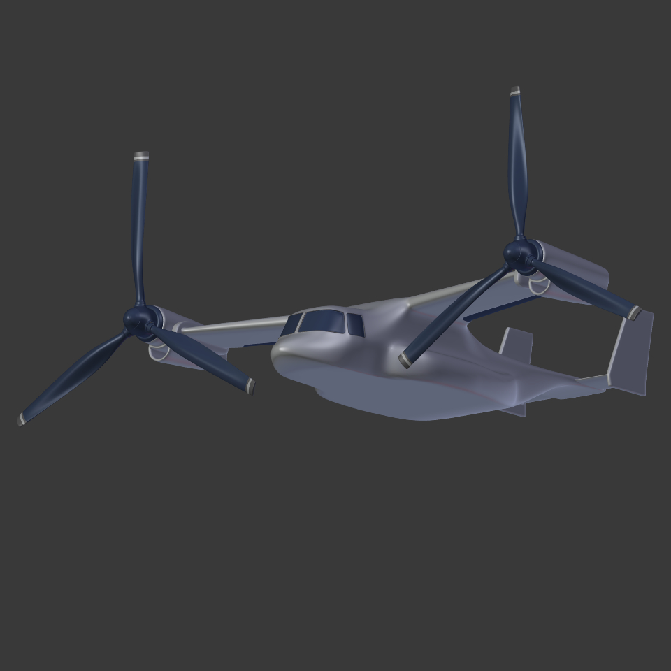 3d osprey vtol model