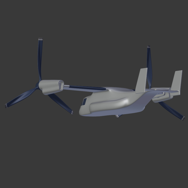 3d osprey vtol model