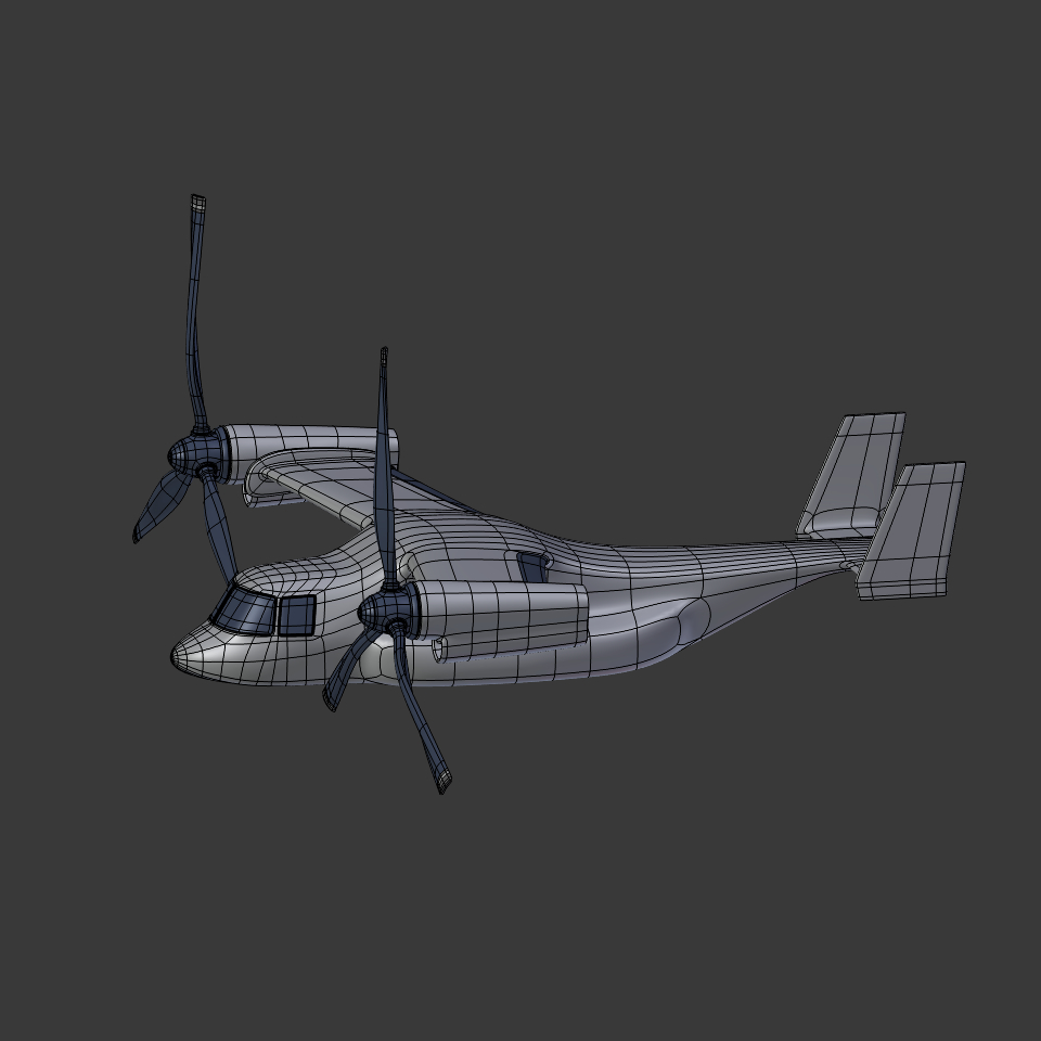 3d osprey vtol model