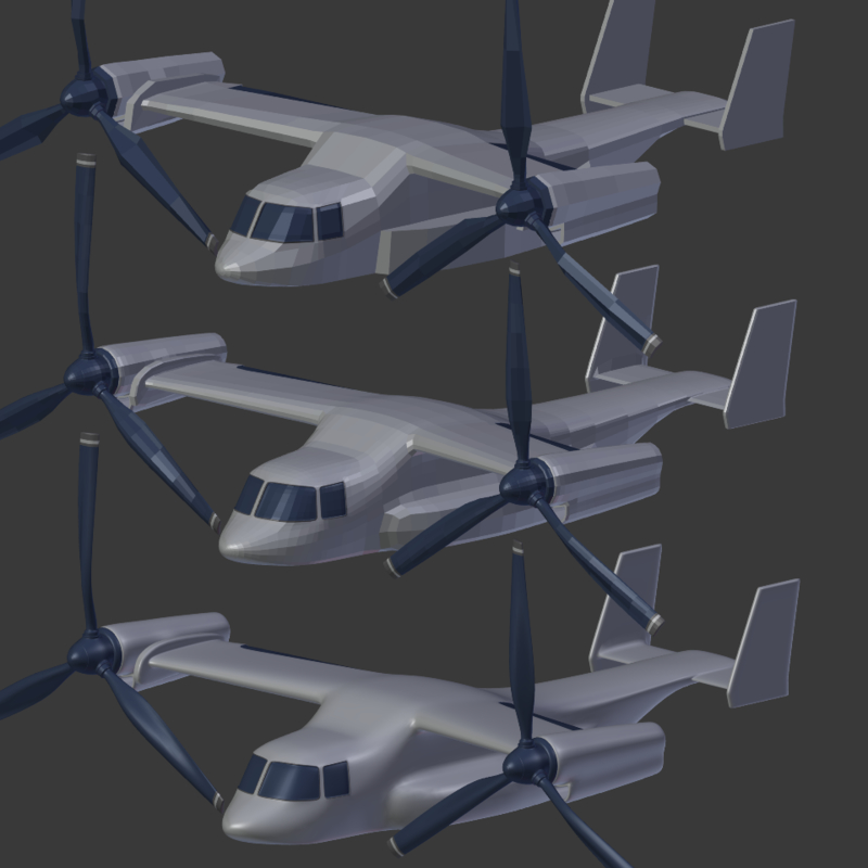 3d osprey vtol model