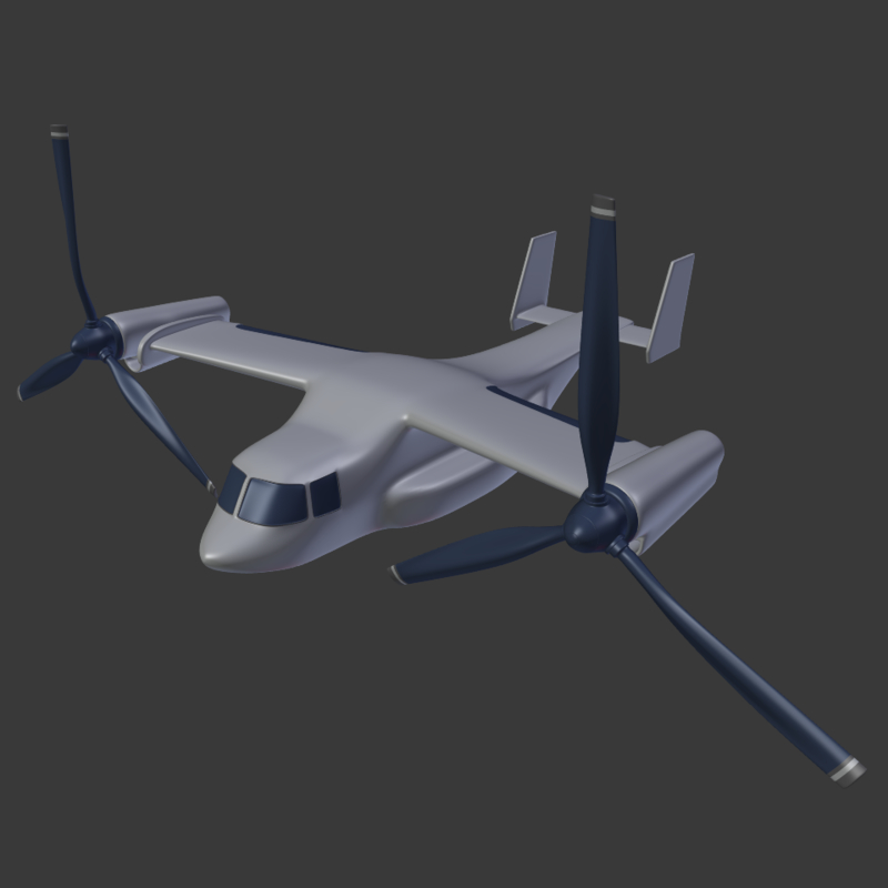3d osprey vtol model