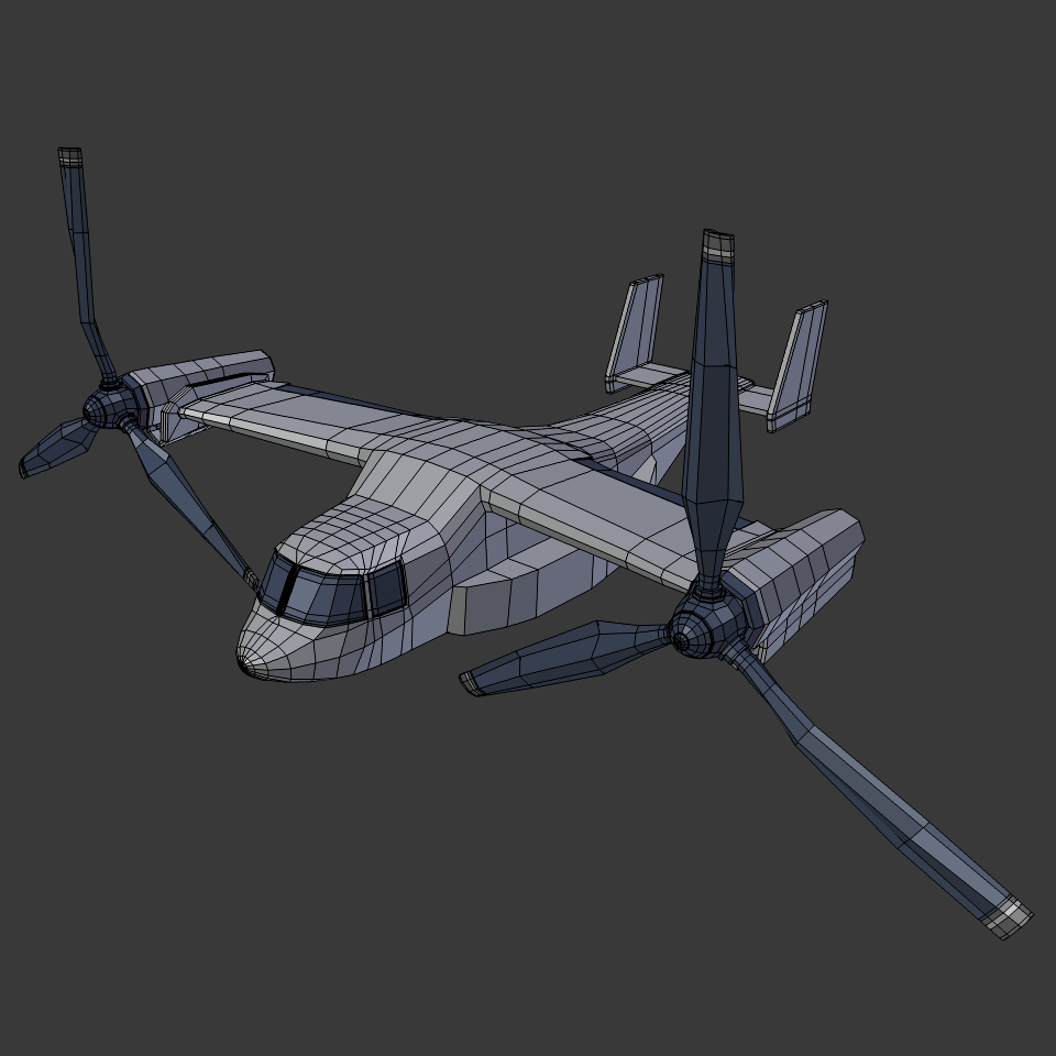 3d osprey vtol model