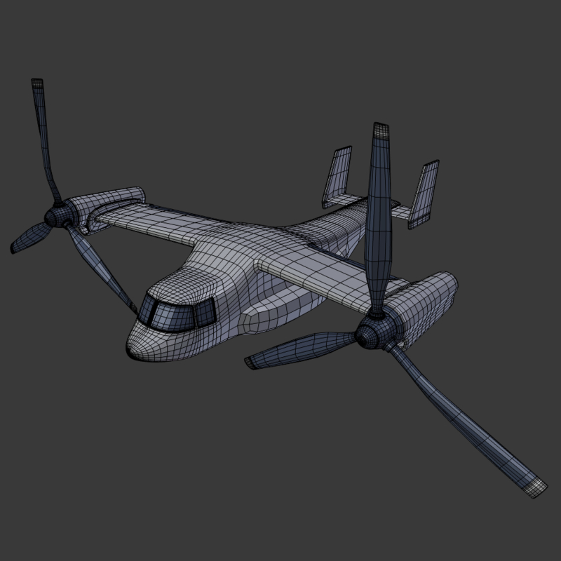 3d osprey vtol model