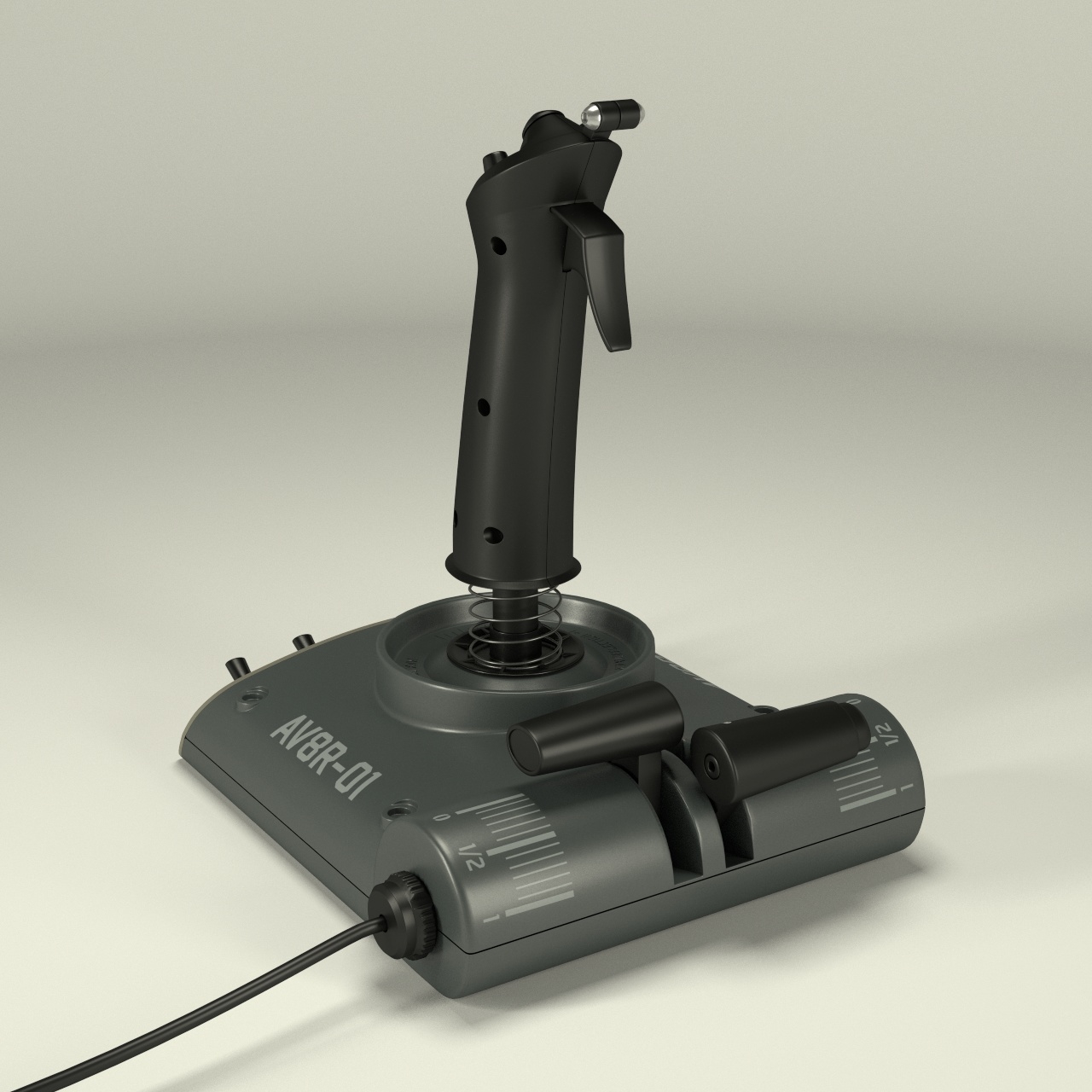 3d saitek joystick model