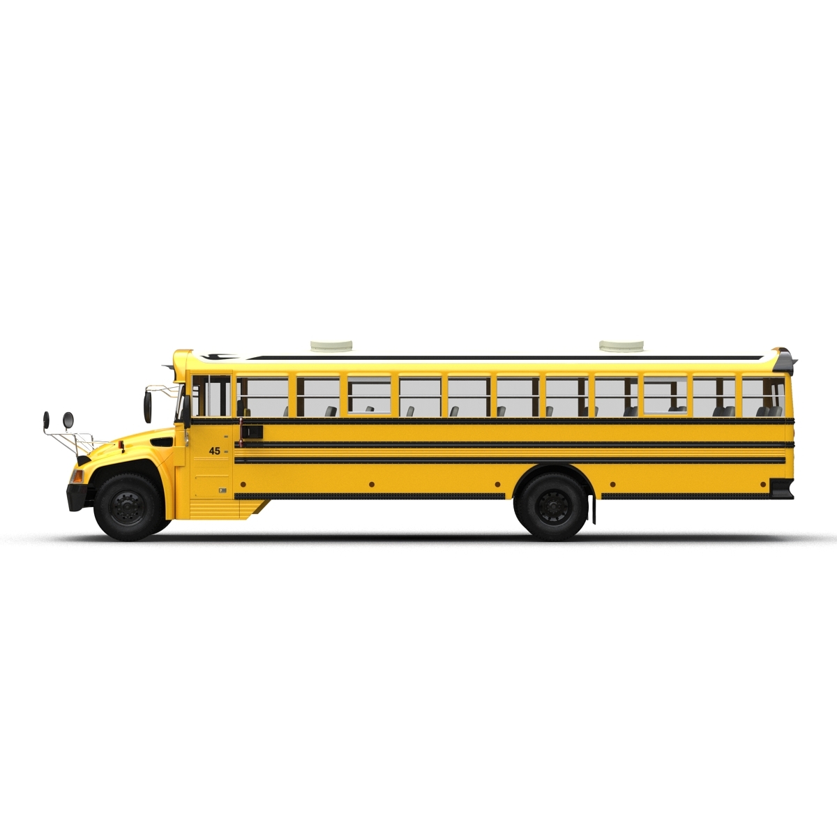 school bus 2 simple 3d model