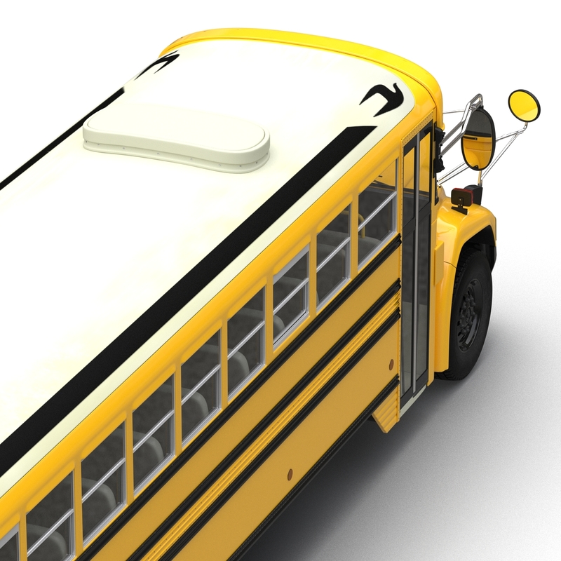 school bus 2 simple 3d model