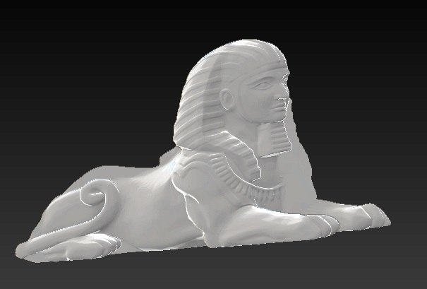 relief sphinx obj