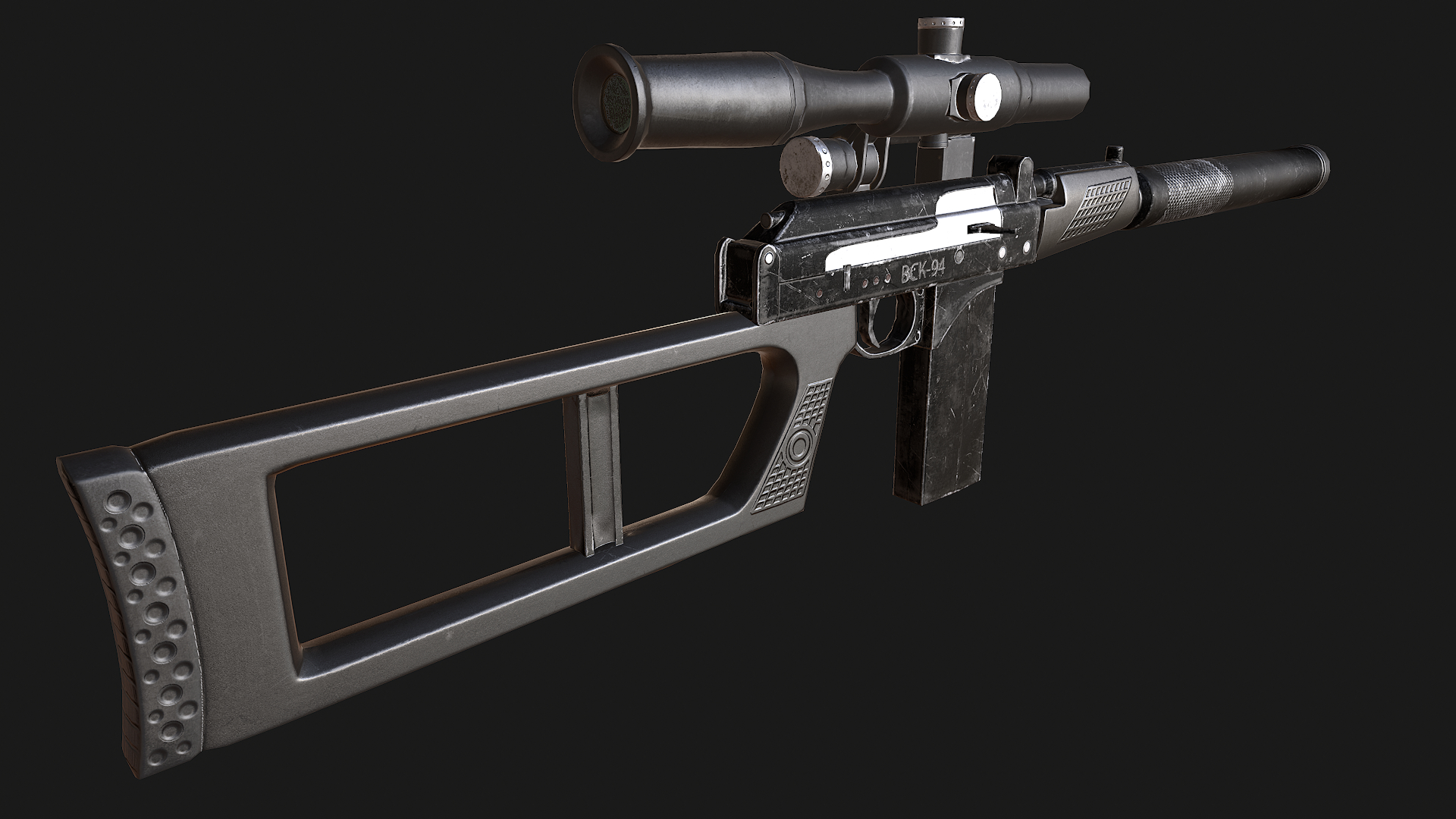 rifle de precisão (vsk-94) Modelo 3D - TurboSquid 1000569