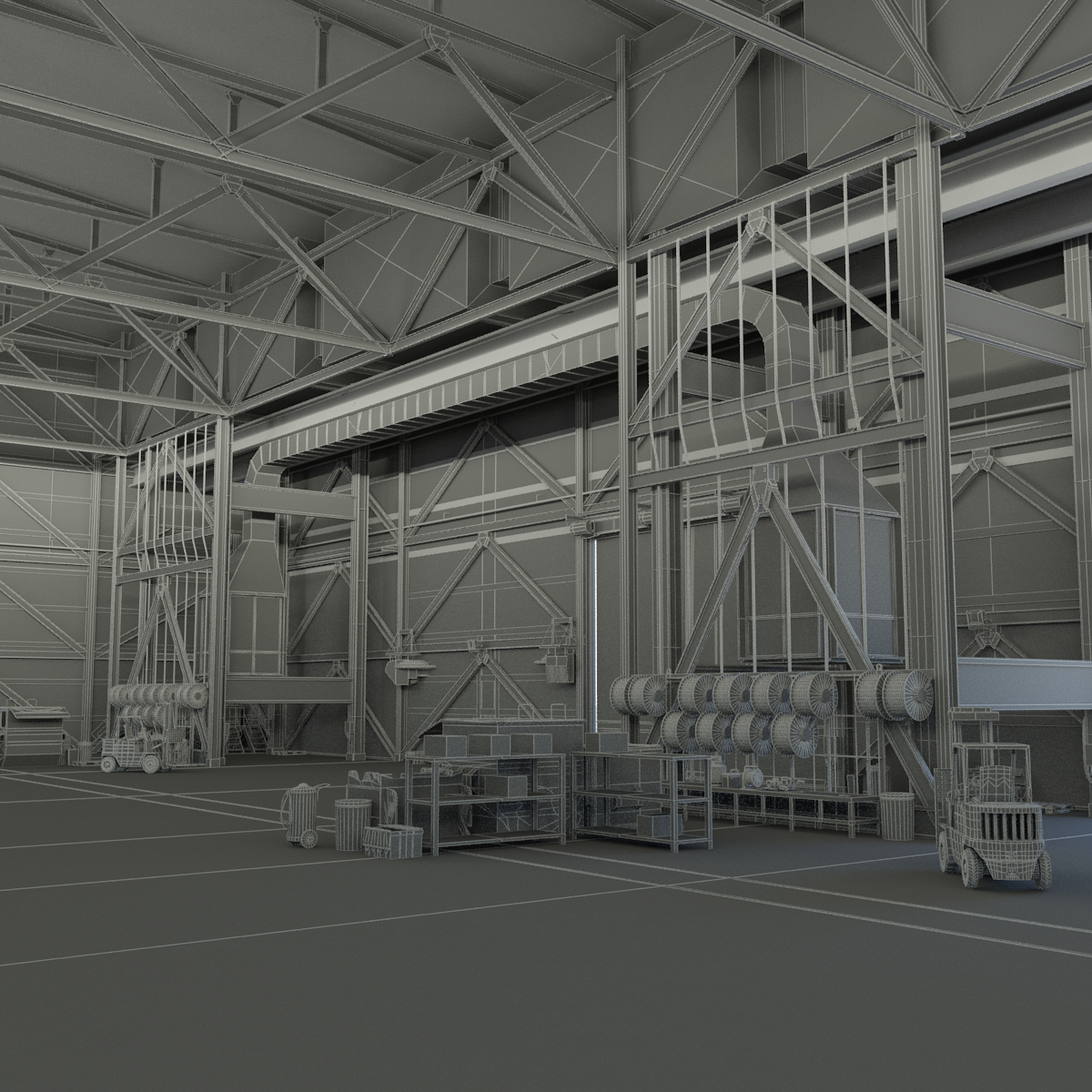 3d maintenance station model