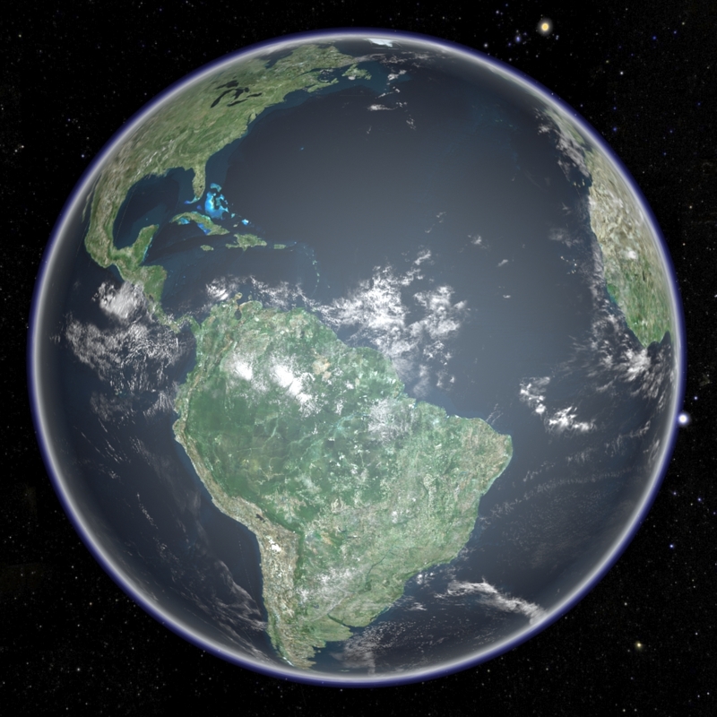 3d earth 512k clouds