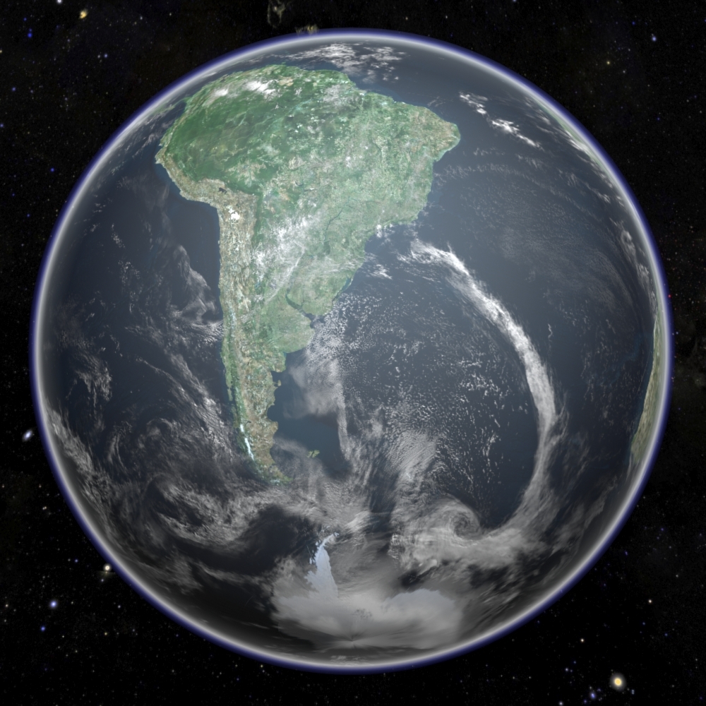 3d earth 512k clouds