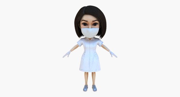 doctor female 3d model