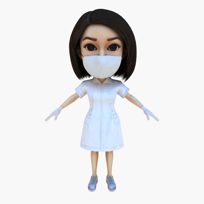 doctor female 3d model