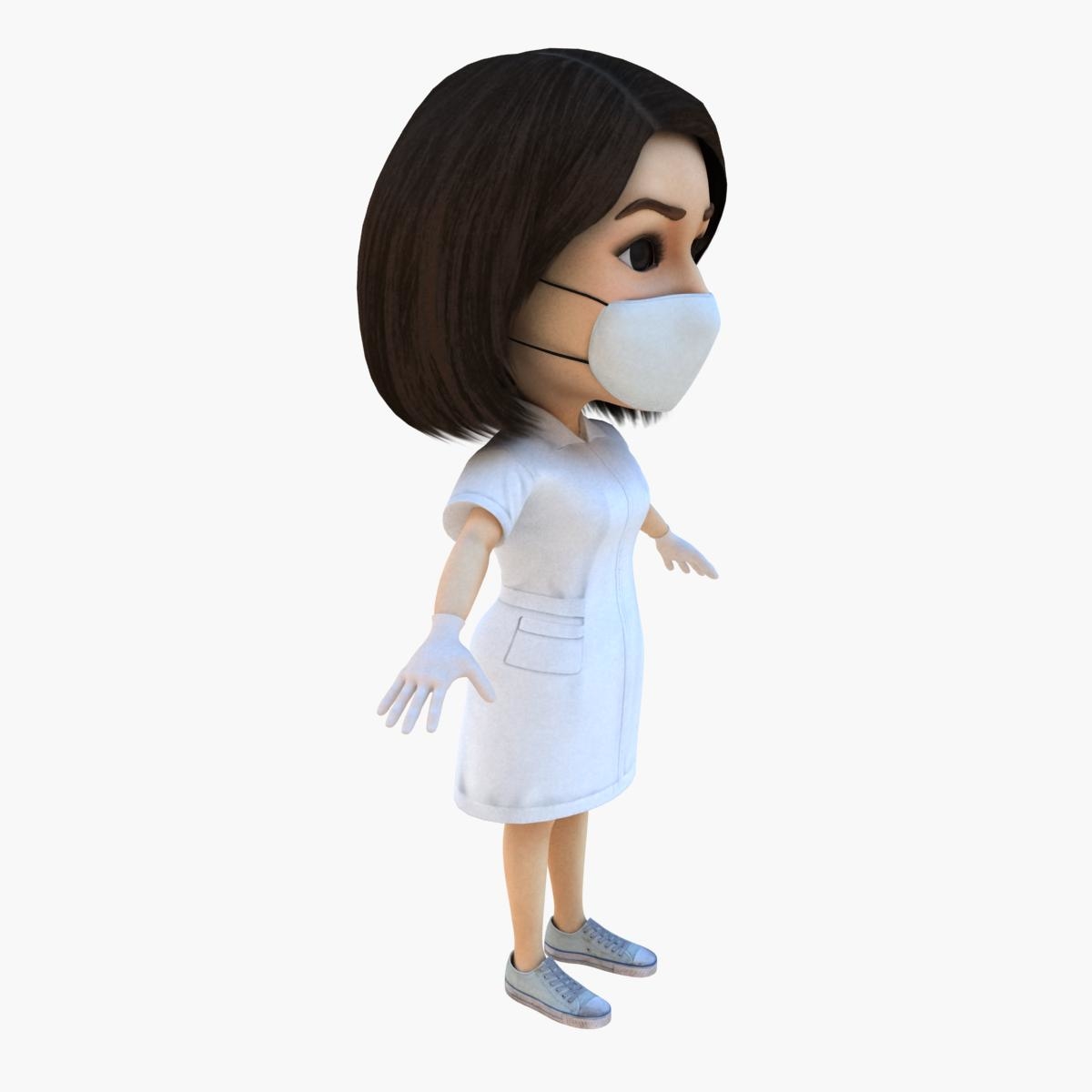 doctor female 3d model