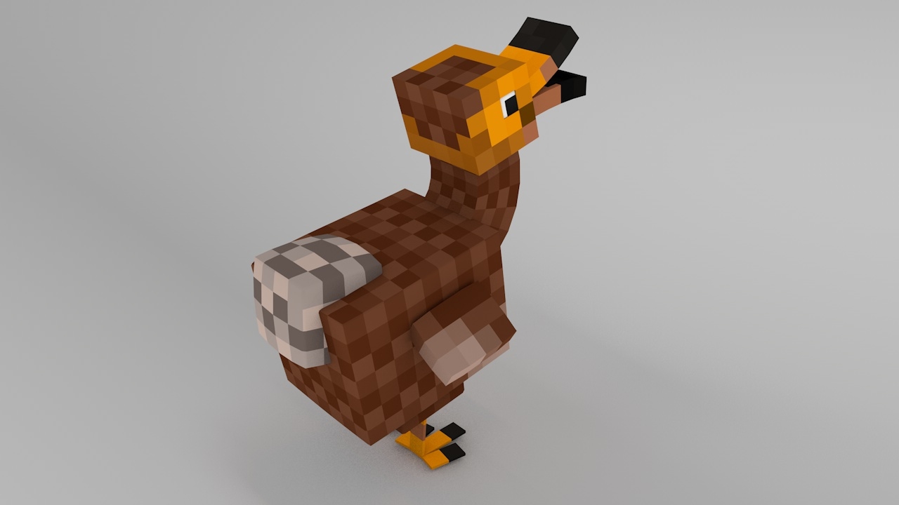 Minecraft Dodo Rig3D模型 - TurboSquid 1000940