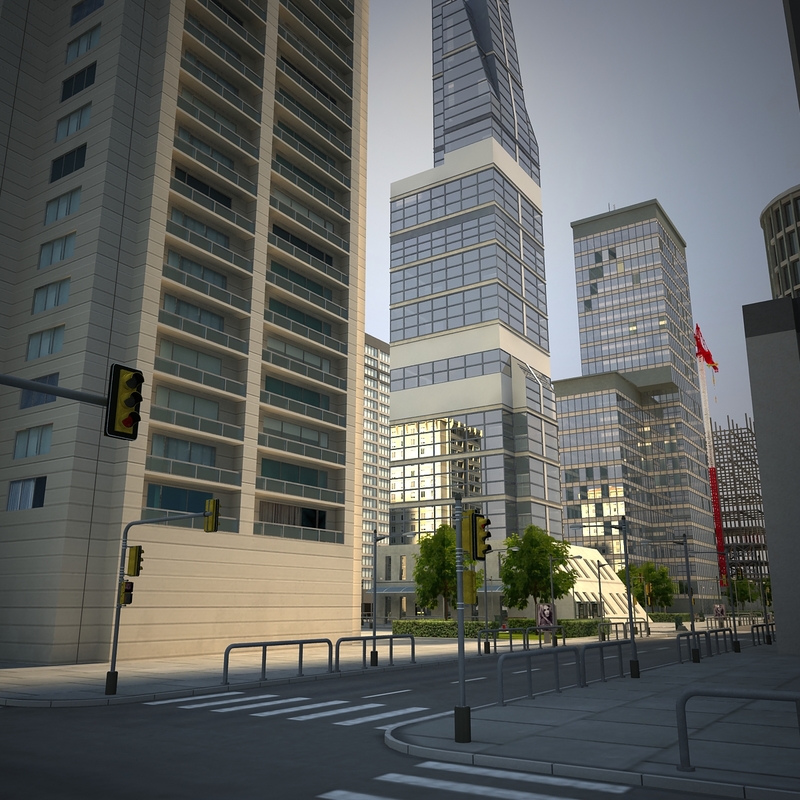 3d detroit city 2 model