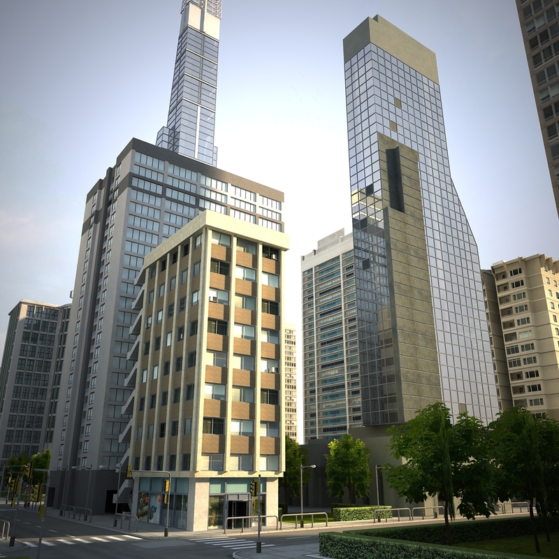 3d detroit city 2 model