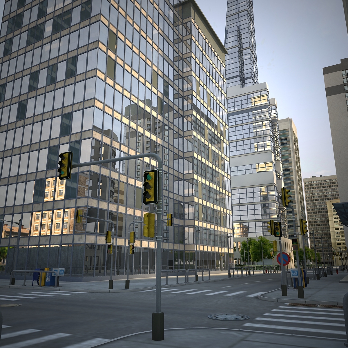 3d detroit city 2 model