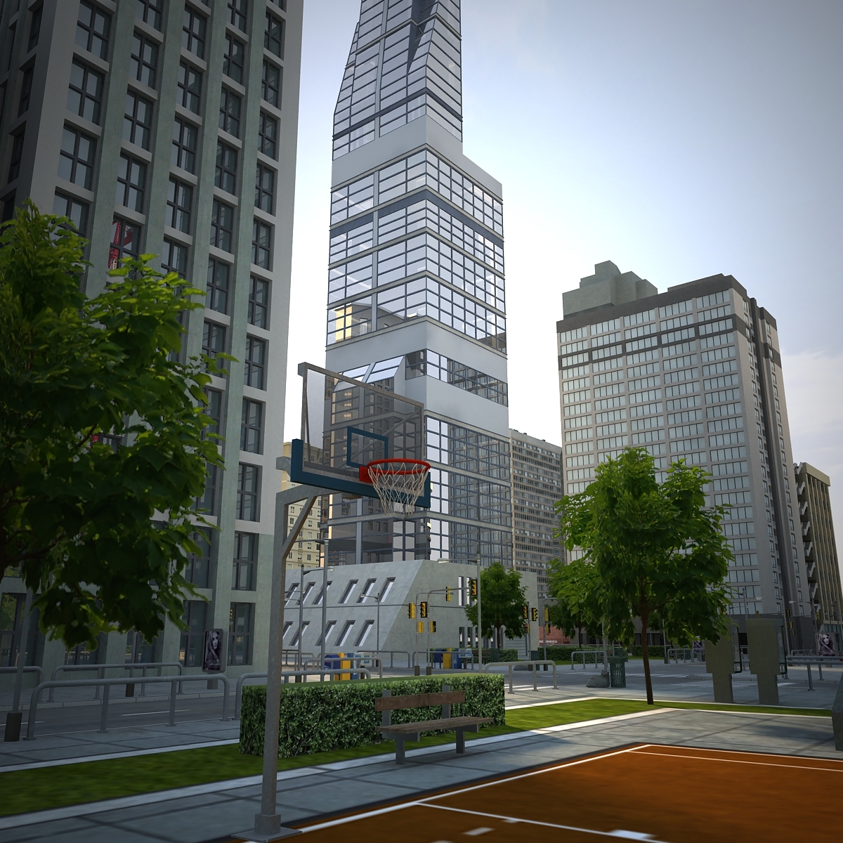 3d detroit city 2 model