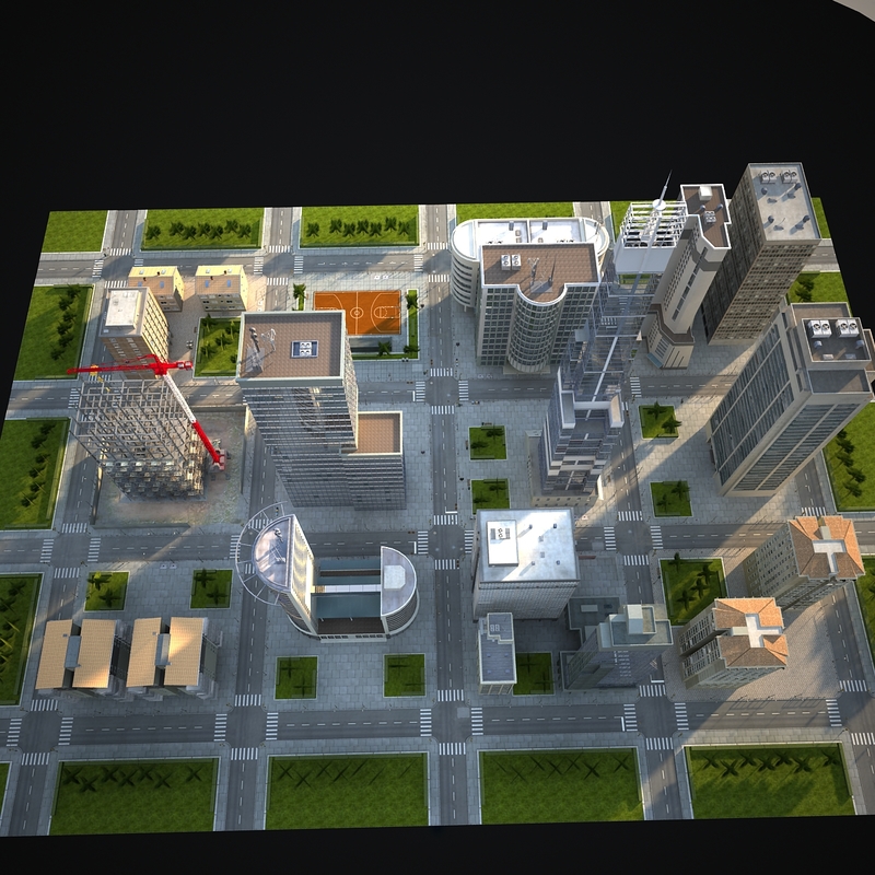 3d detroit city 2 model