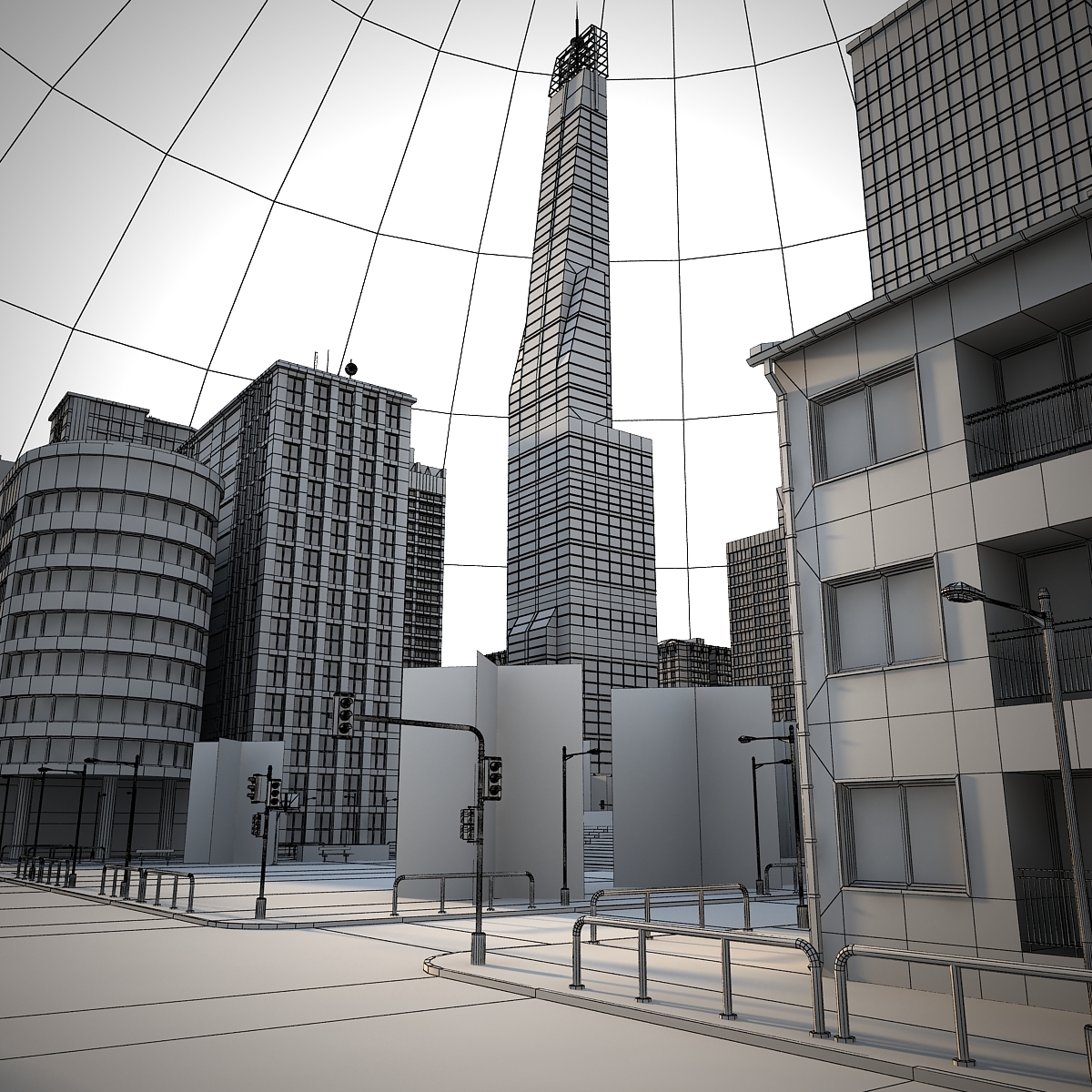 3d detroit city 2 model